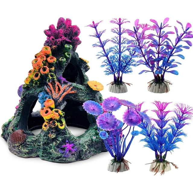 XKDOUS Fish Tank Accessories Aquarium Decorations, Fish Tank Decor ...
