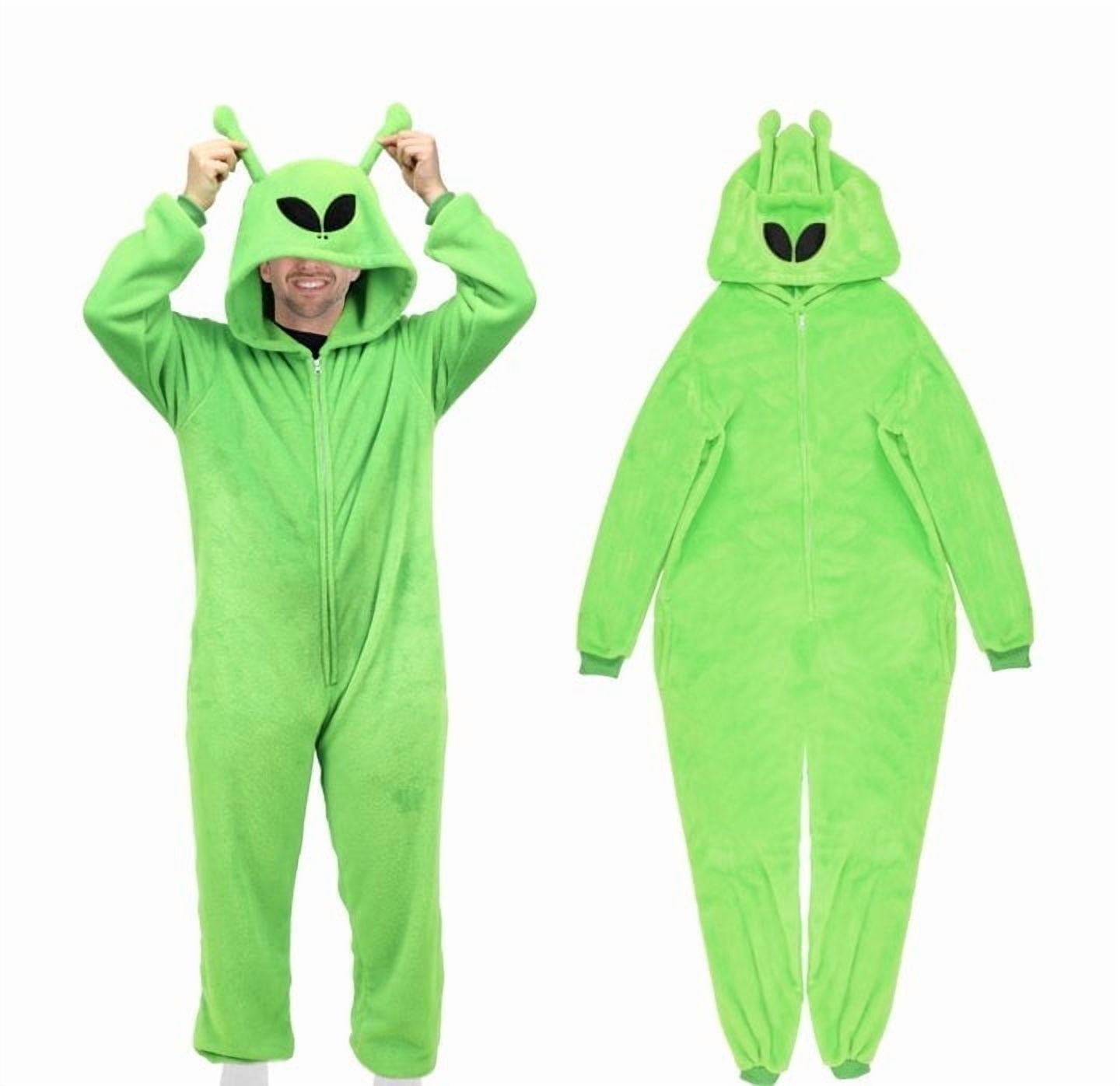 XKEJKNY Alien Onesie for Adult , Alien jumpsuit pajamas，Animal One ...