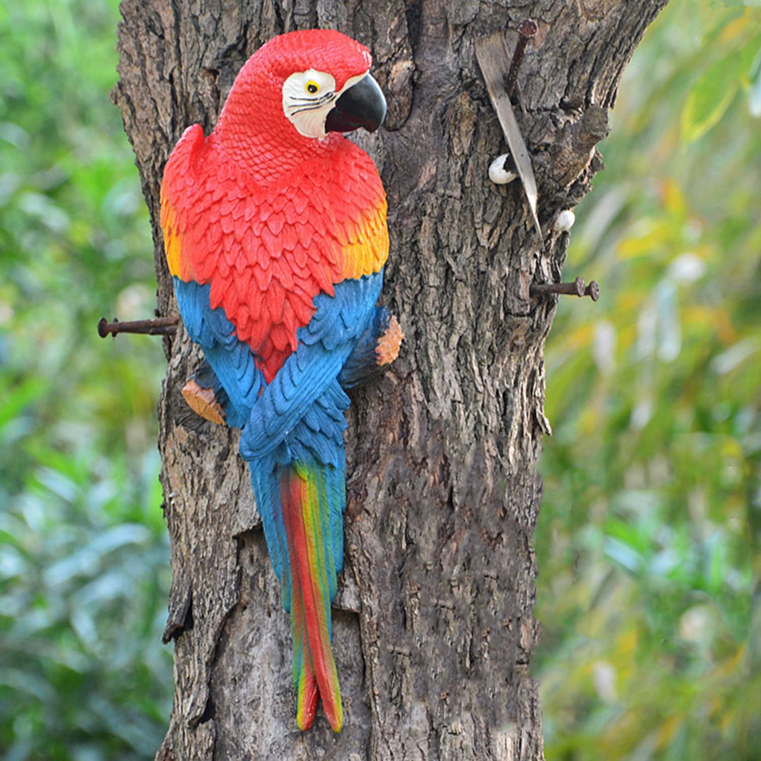 XKFLAUHM Parrot Decor Tiki DHF10 Decorations for Outside Patio ...