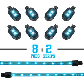 Car LED Light Strips in Interior Car Lighting - Walmart.com