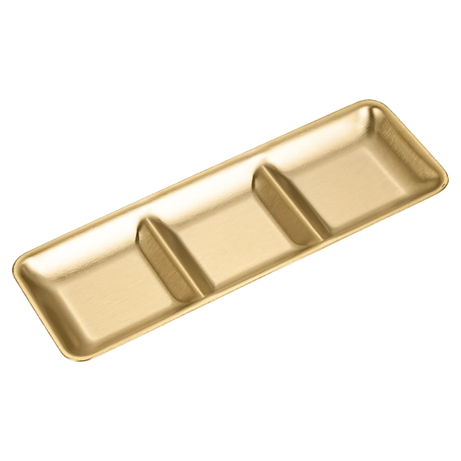 XKHAZA 3 Compartment Appetizer Serving Tray,Stainless Steel Dipping ...