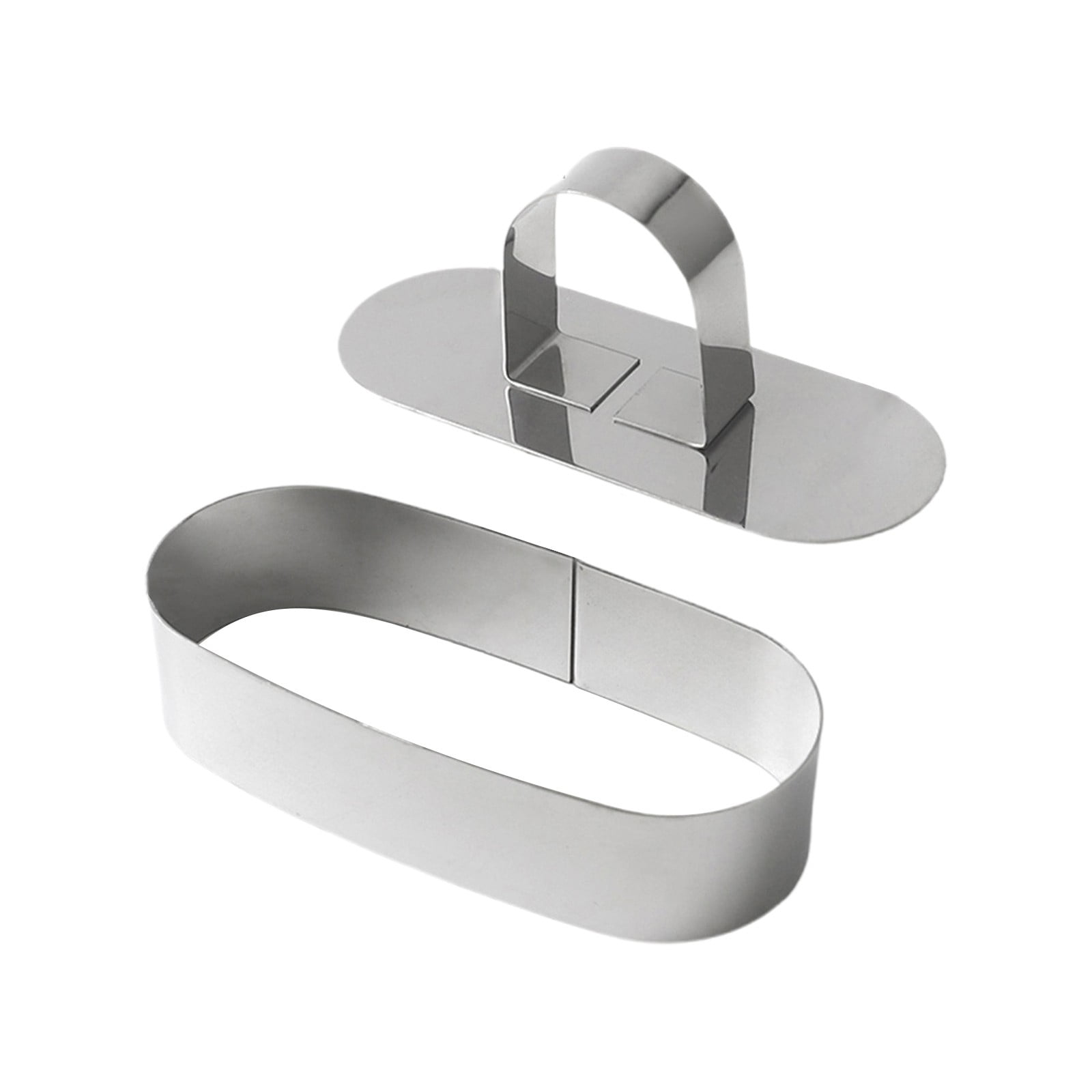 XKHAZA Cake Rings Mold Stainless Steel Rectangular Ring Molds, Food ...