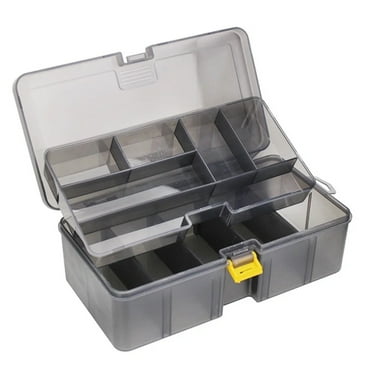 EZOWare 3 Tier Layer Storage Box with 6 Compartments, Lidded Plastic ...