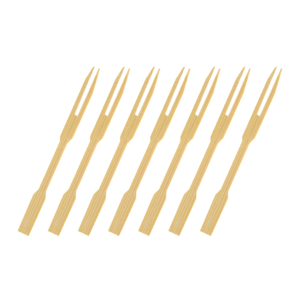 XKHAZA Mini Bamboo Forks, Cocktail Forks Appetizer Forks, Wooden ...
