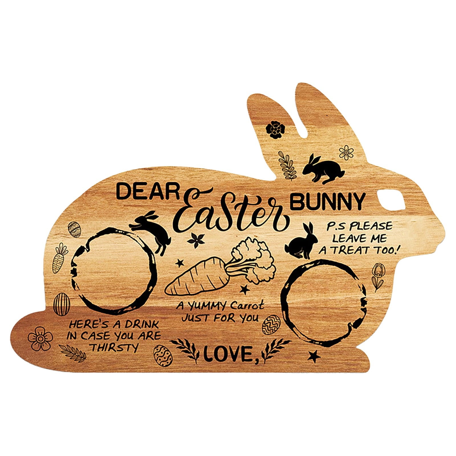 XKHAZA Rabbit Shape Charcuterie Board - Wooden Cutting Board Kitchen ...