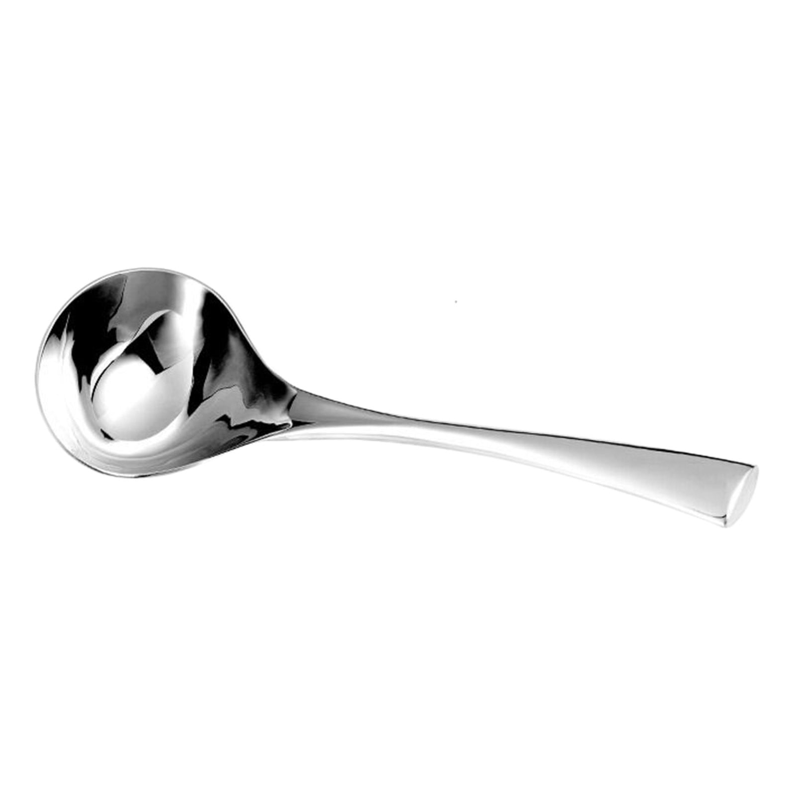 XKHAZA Serving Utensils, Heavy Duty Stainless Meat Soup Spoons ...