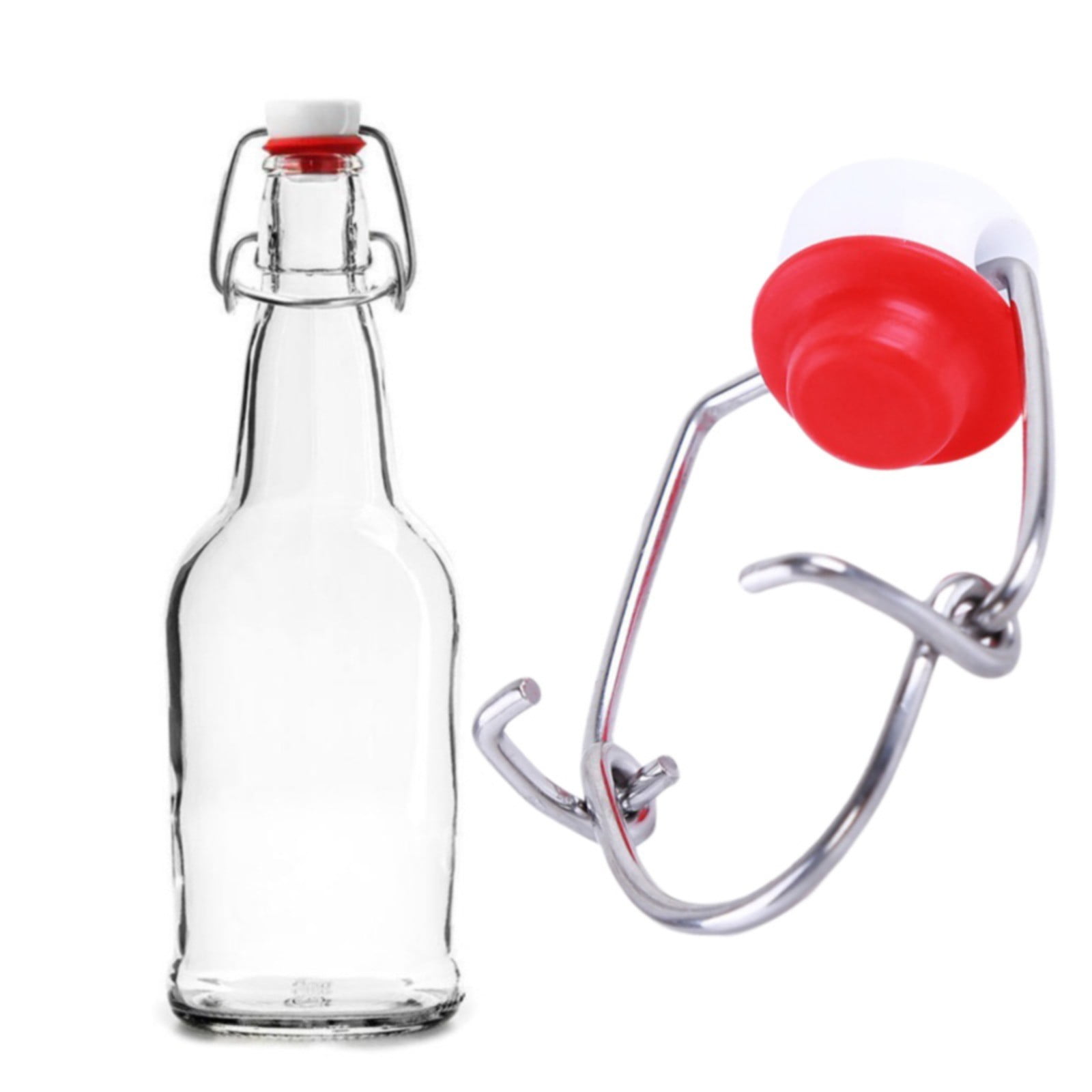 XKHAZA Swing Top Glass Bottles w/ Airtight Stopper Lids – Flip Top ...