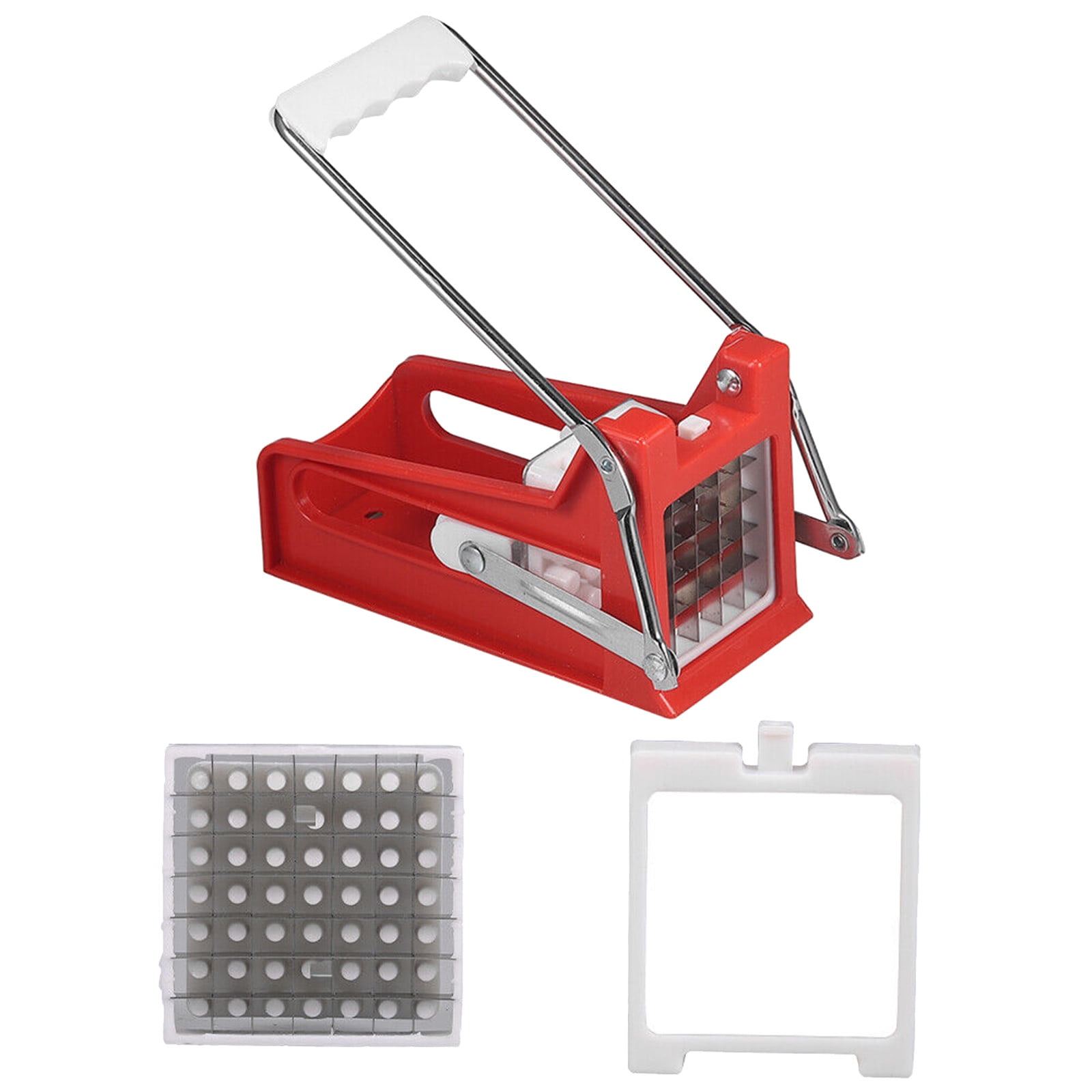 XKHBDL French Fry Cutter, Heavy Duty Potato Slicer, Stainless Steel ...