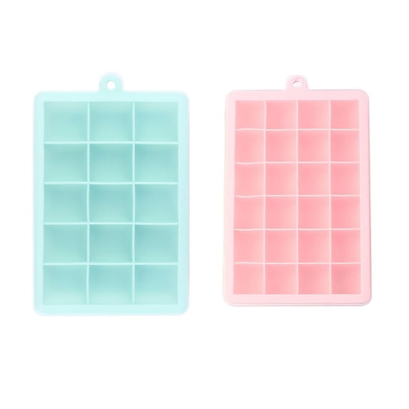 XKHBDL Large Silicone Ice Cube Tray, Easy Release Big Ice Cubes ...