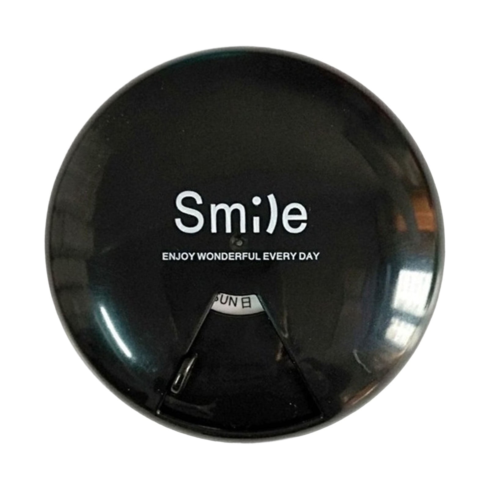 XKHHLH Round Pill Case Travel Friendly Daily Week Pill Reminder Case ...