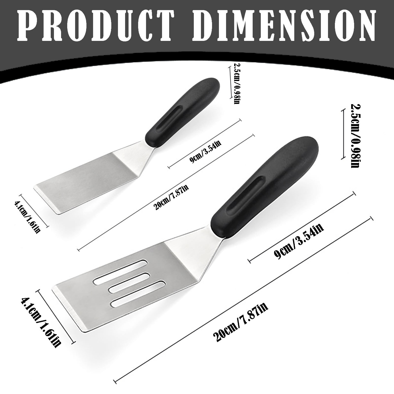 XKHHLH Small Spatula, Metal Spatulas for Kitchen Use, Stainless Steel ...