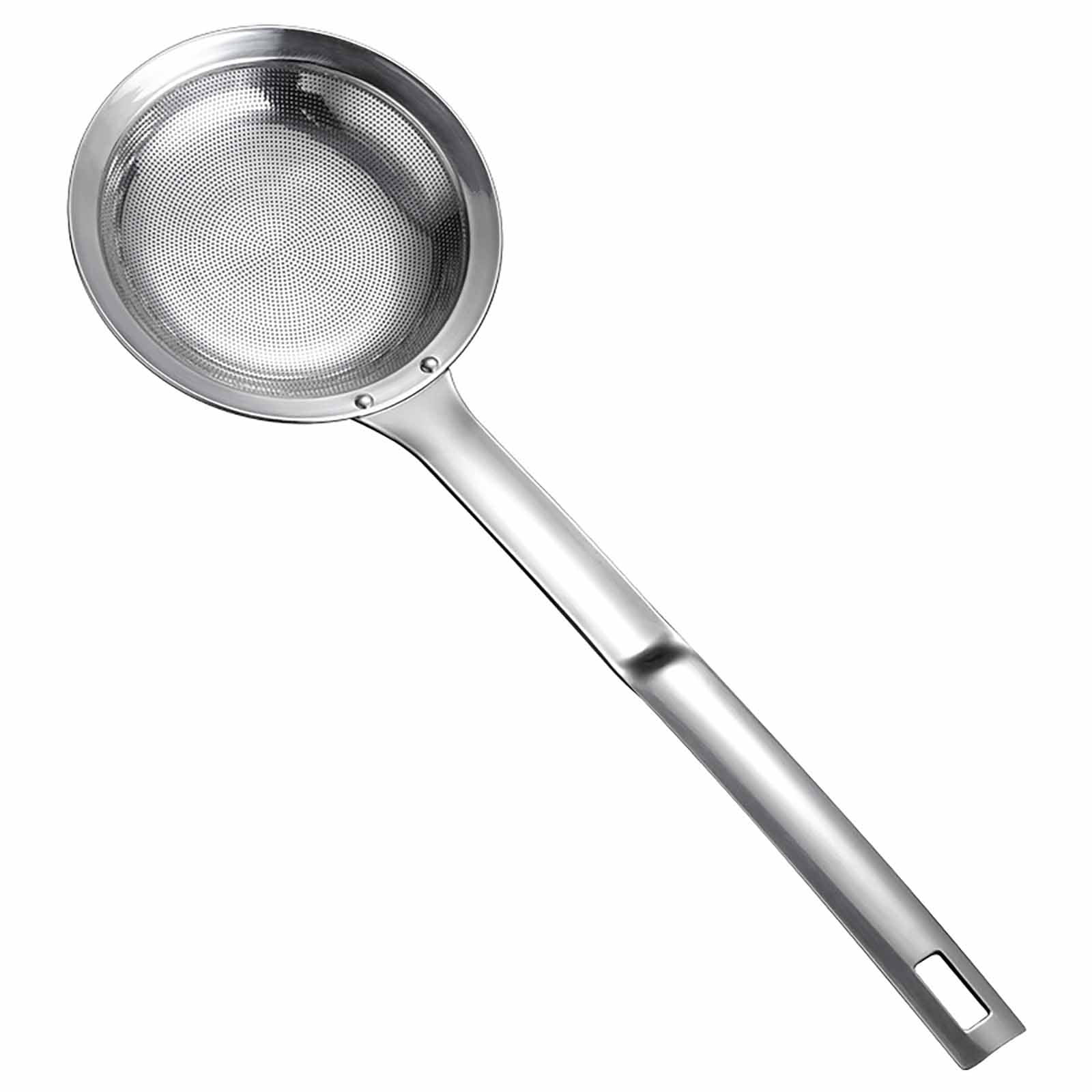 XKHZJL Fine Mesh Strainer, Fat Skimmer Spoon, Stainless Steel Fat ...