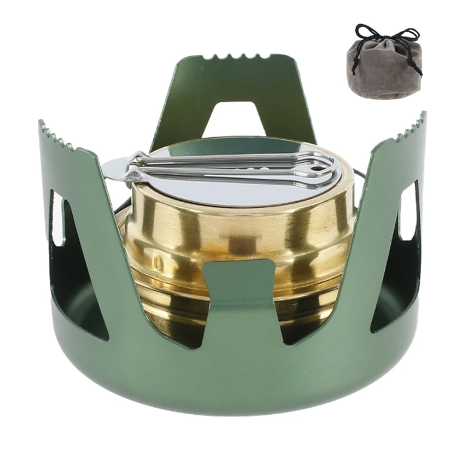 XKHZJL Mini Alcohol Stove for Backpacking, Lightweight Brass Spirit ...