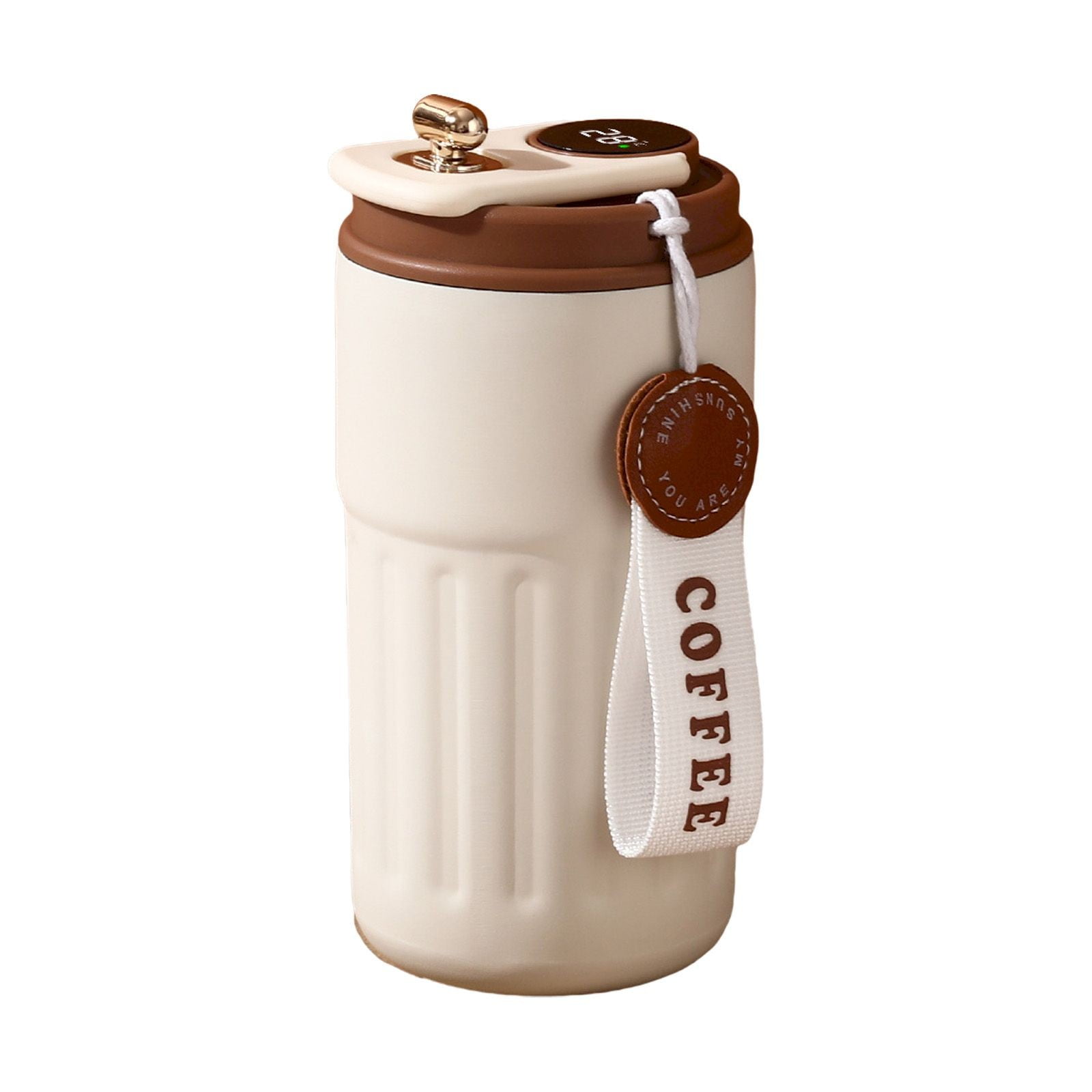 XKHZJL Spill-Proof Leak-Proof Stainless Steel Coffee Mug, Smart Coffee ...