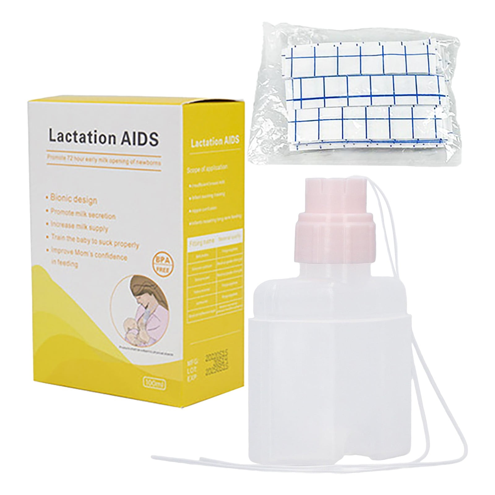 XKHZJL Supplemental System Breastmilk Bottles Baby Bottles, Auxiliary ...