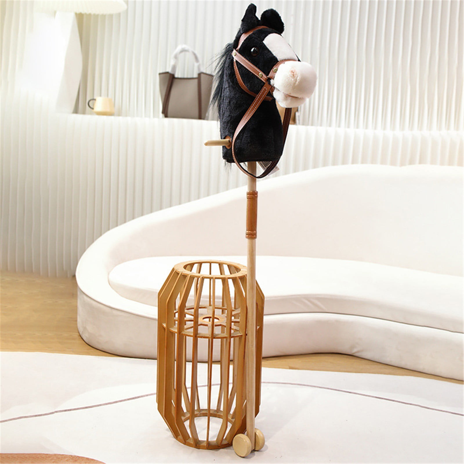 XKOOKI 39.38 Inches Kids' Stick Horses, Stick Pony,Horse on a Stick ...