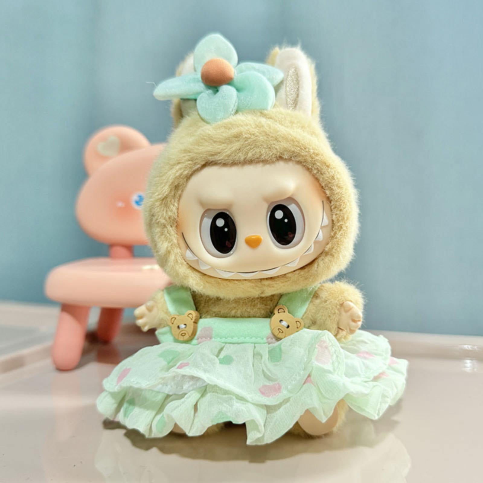 XKOOKI Labubu Clothing Hanger Vinyl Figurine Sitting Multiple Cute ...