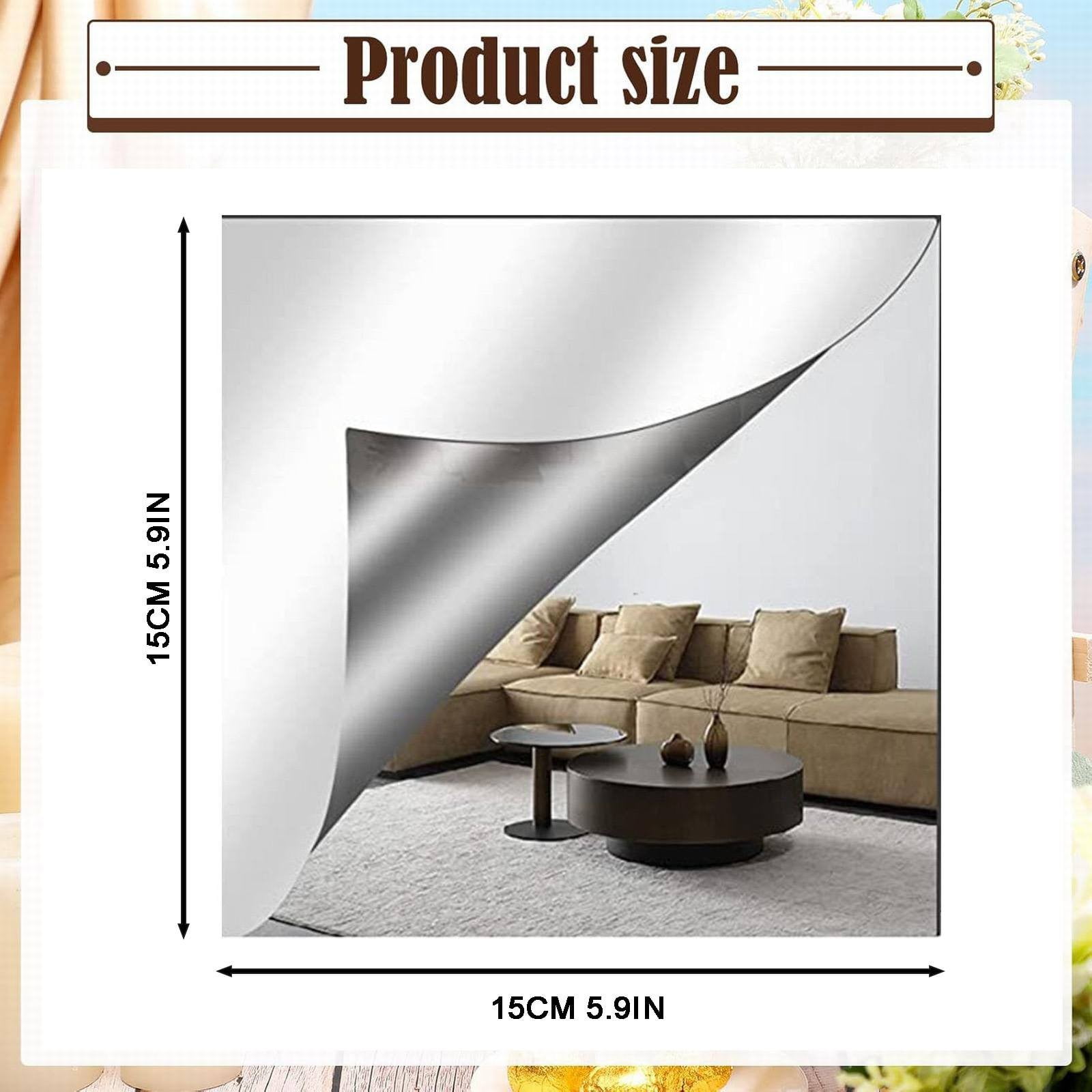 XKOOKI Mirror Paper Mirror Adhesive Mirror Stickers for Walls Flexible ...