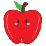 XL 21" Red Apple Produce Pal Balloon Super Shape Mylar Foil Party ...