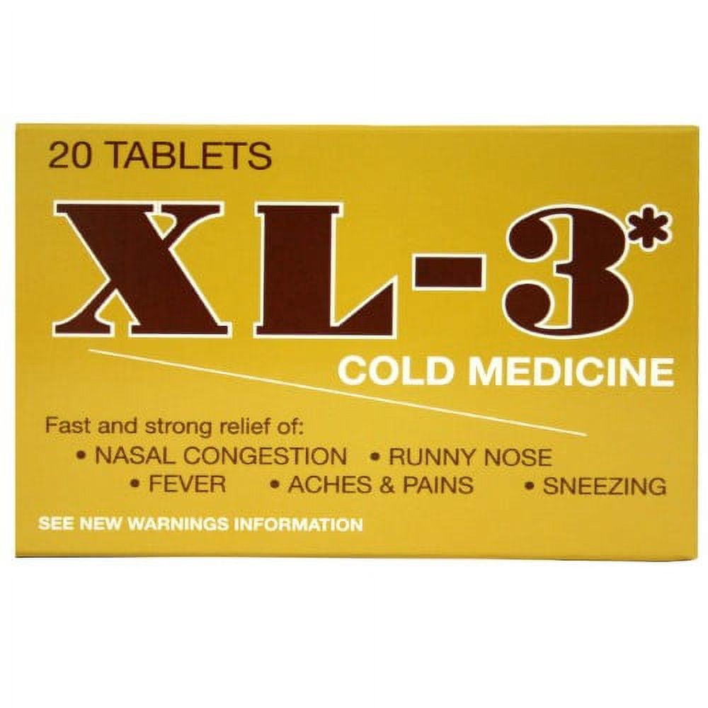 XL-3 Flu Cold Medicine Tablets - Walmart.com