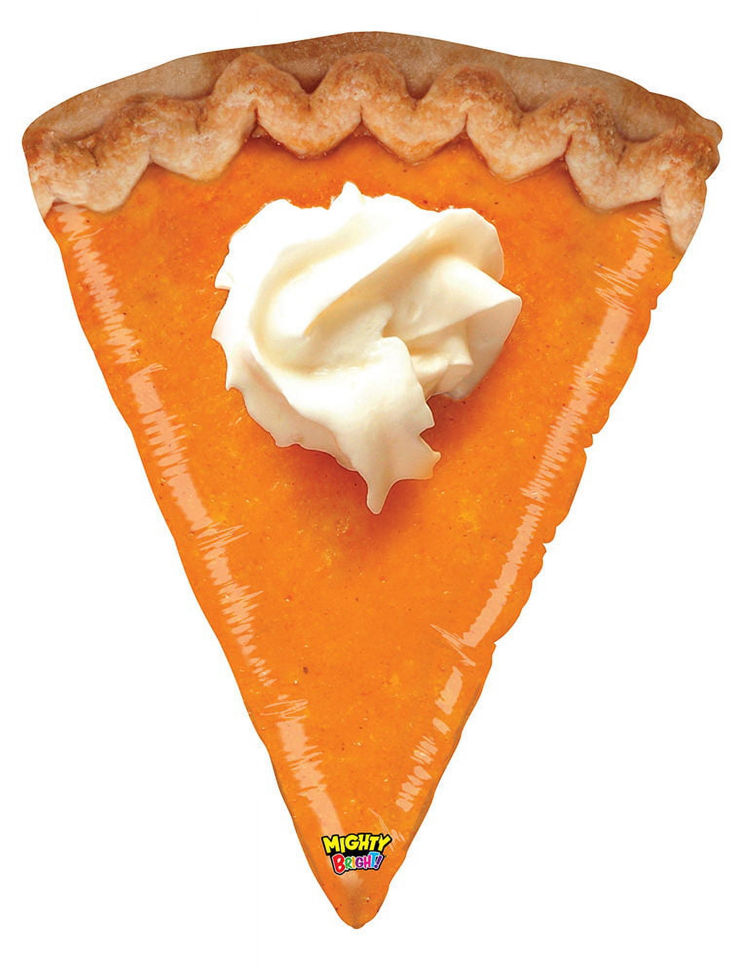 XL 34" Mighty Pumpkin Pie Foil Mylar Balloon, Thanksgiving Party ...