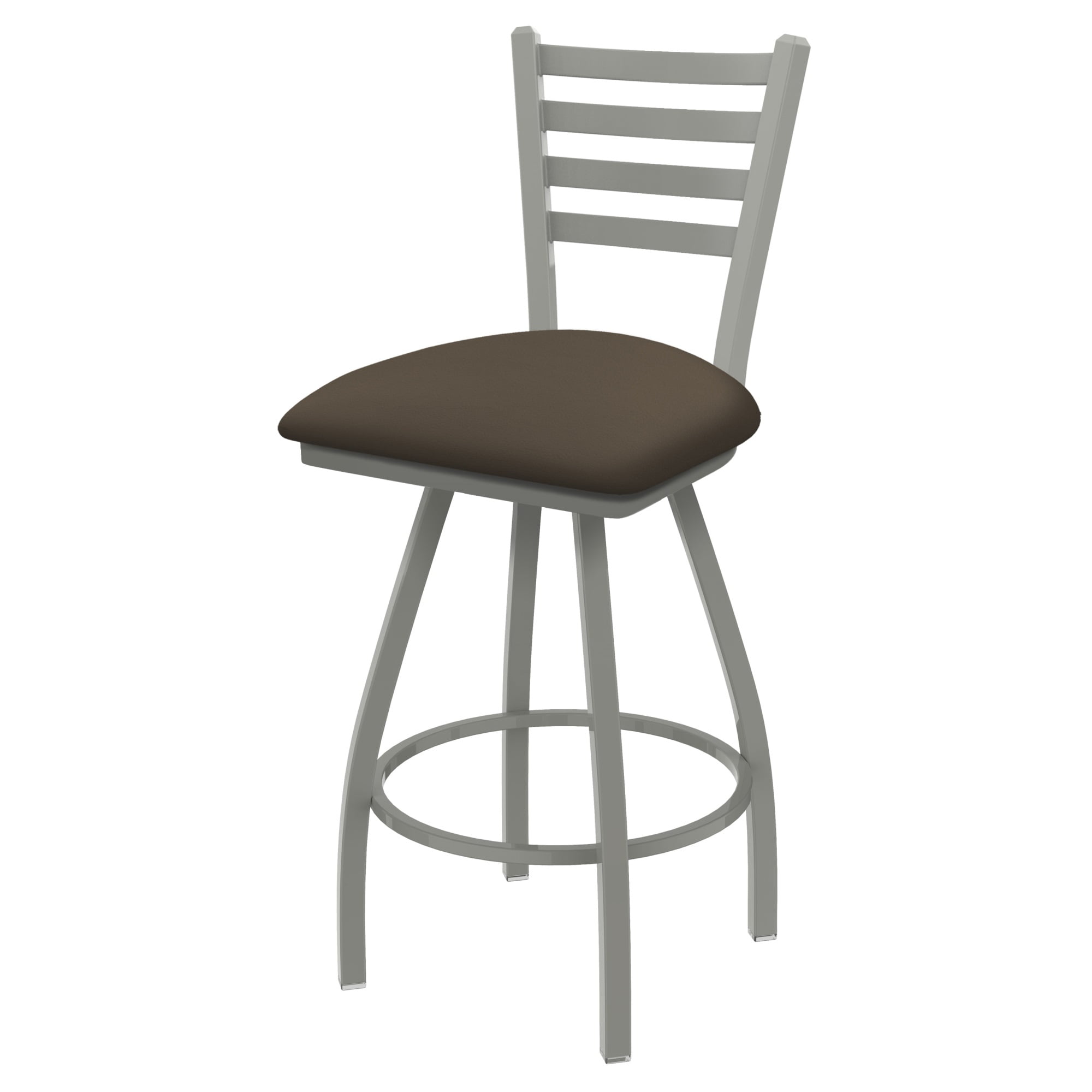 XL 410 Jackie 25" Swivel Counter Stool with Anodized Nickel Finish and ...