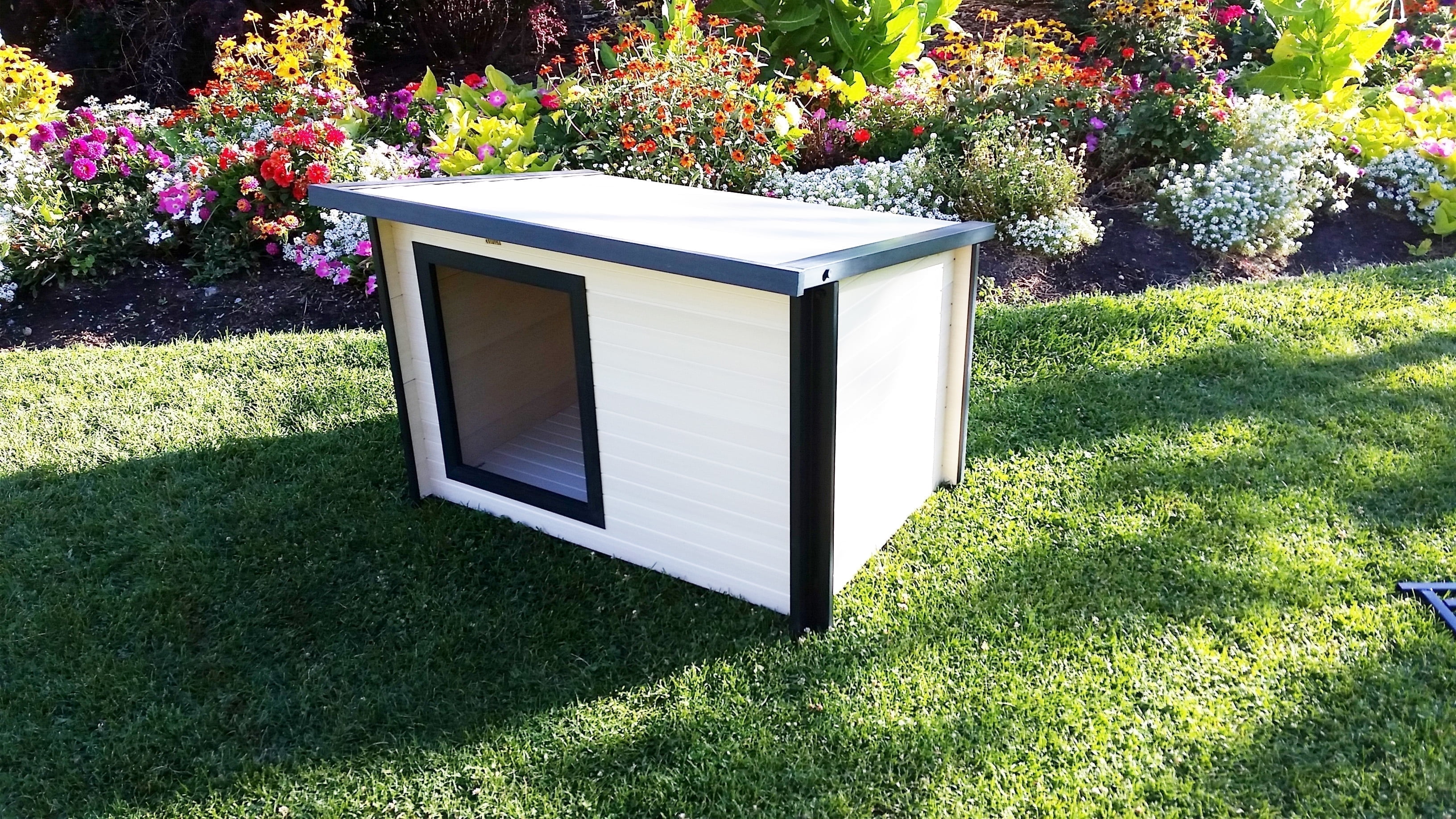 XL 44' X 32' Eco K9 Cabin Composite Dog House - Walmart.com