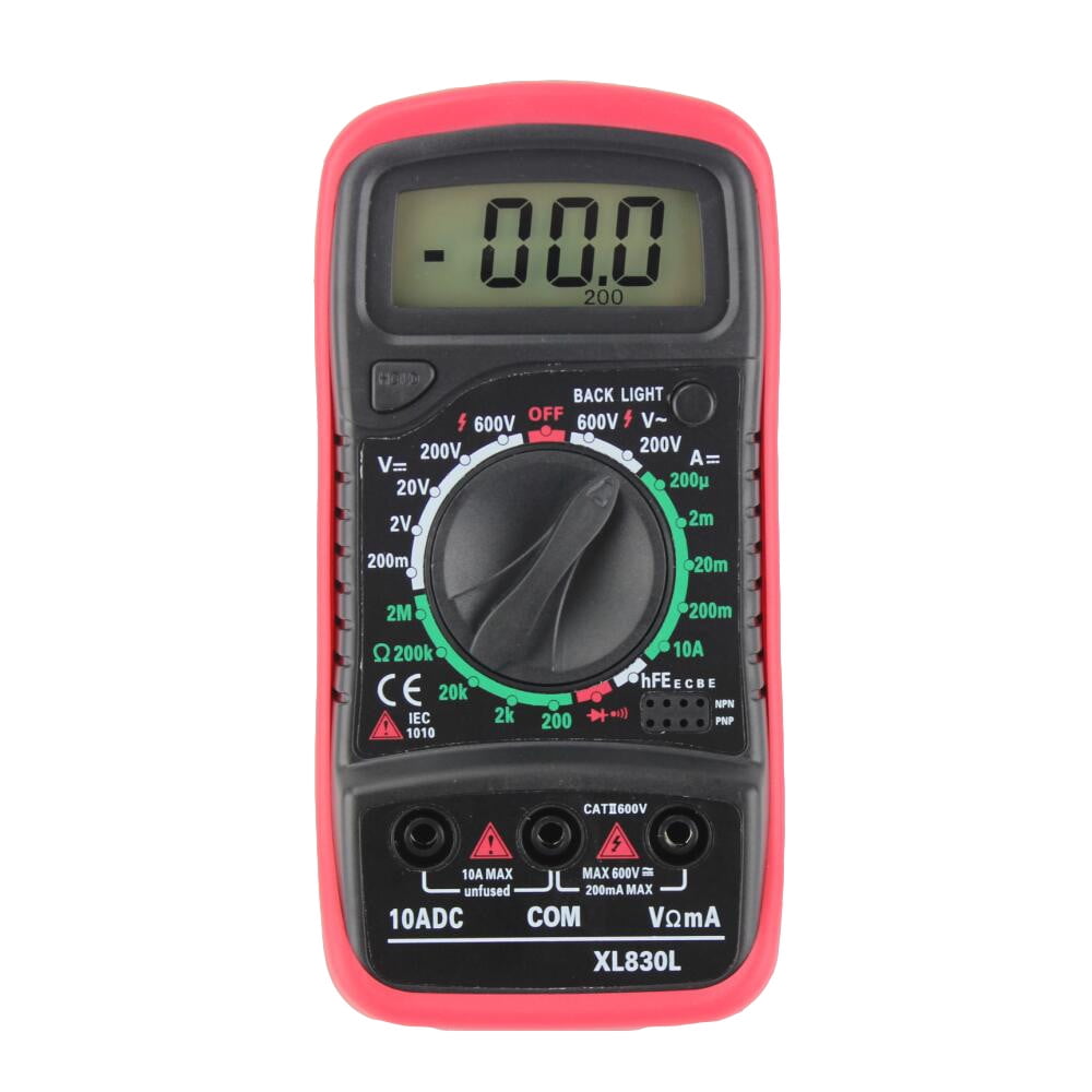 XL-830L Digital Multimeter 3 1/2 LCD Voltmeter Ohmmeter Ammeter Auto ...