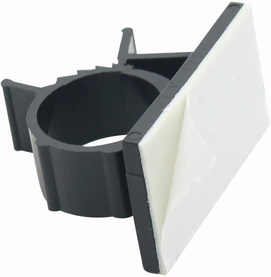 XL Adjustable Cable Clips Adhesive Nylon Wire Clamps, Black, 25 Pack ...