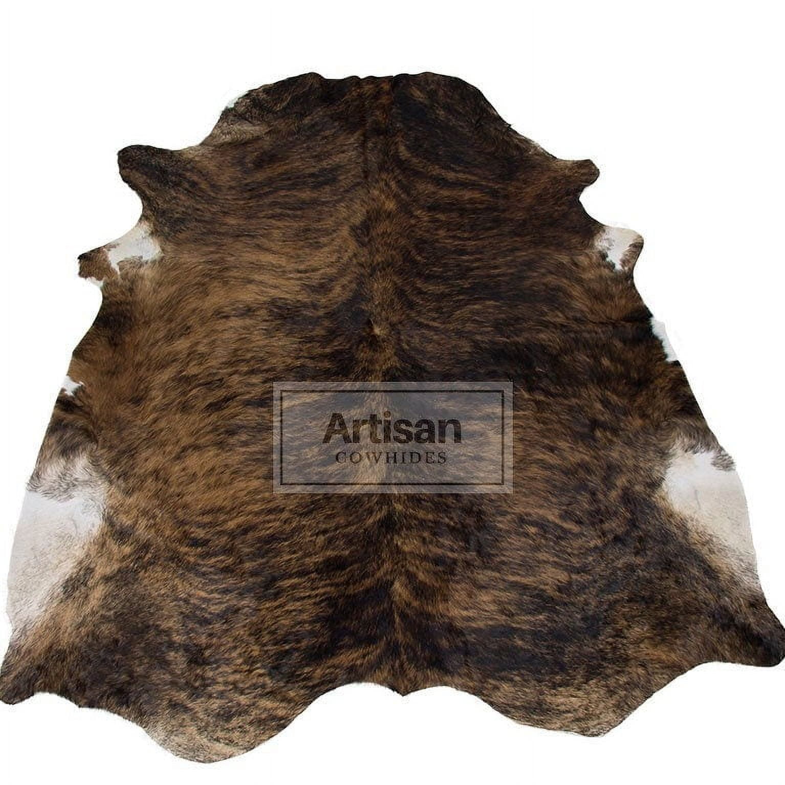XL Brindle Cowhide Rug - L 6'x5') Premium Cowskin Rug - Walmart.com