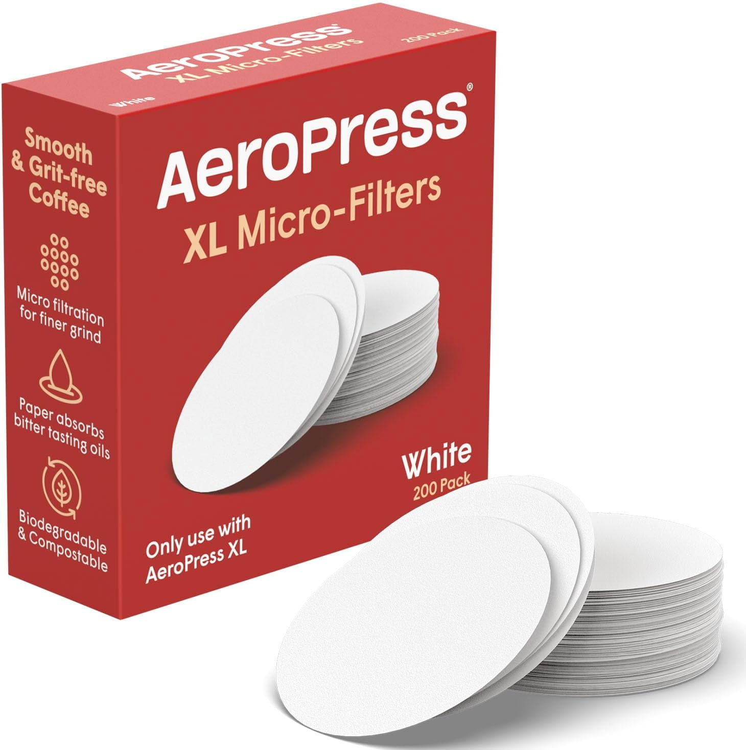 XL Coffee Maker White Paper Micro-Filters, Compostable Coffee Filters ...