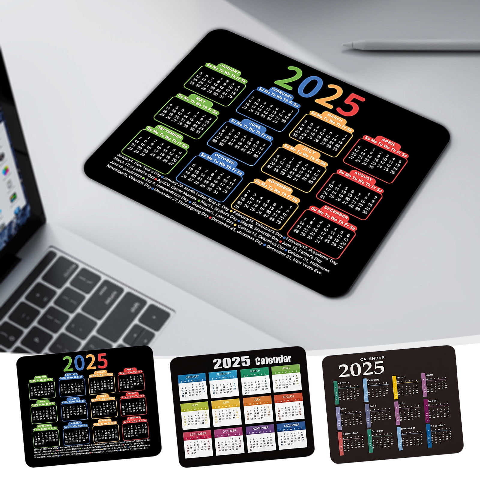 XL Computer Desk Mouse Pad with English Keyboard Shortcuts Map, Non ...