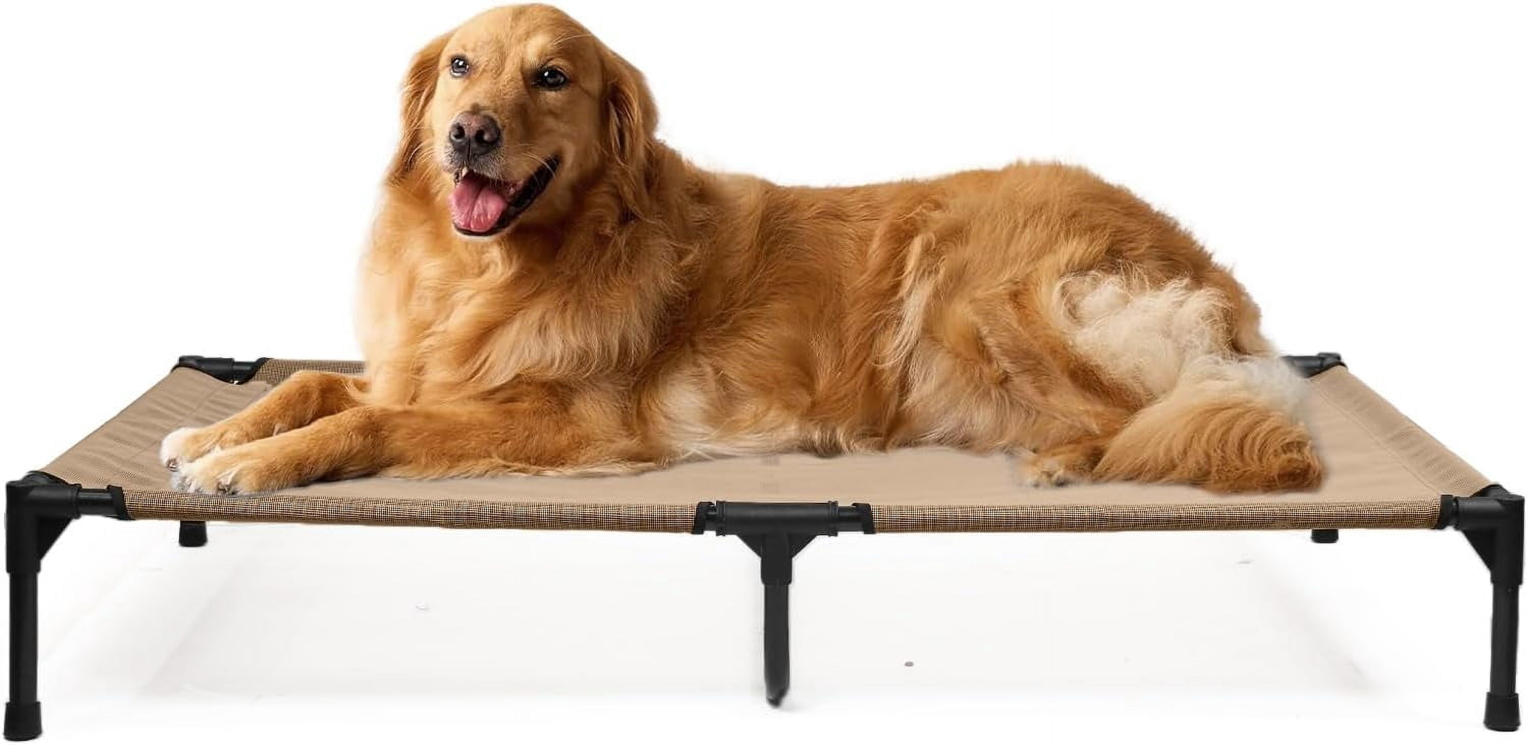 XL Dog Cot, Elevated Pet Bed, XLarge Raised Outdoor Dog Beds with Frame ...
