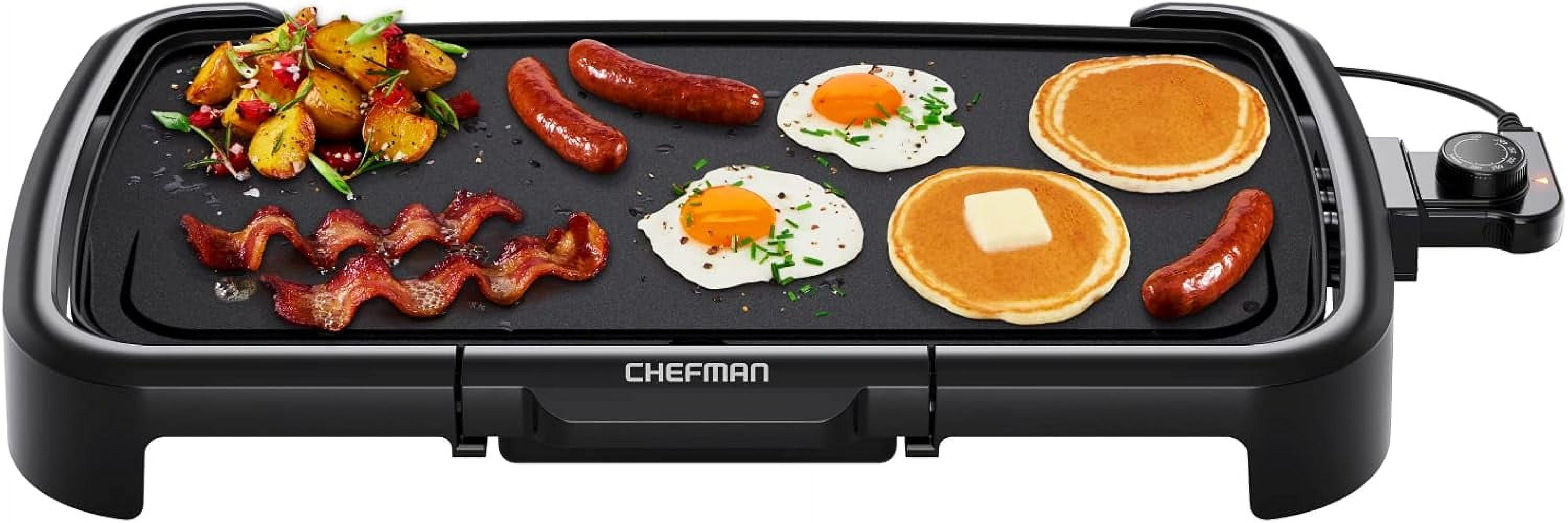 XL Electric Griddle with Removable Temperature Control, Immersible Flat ...