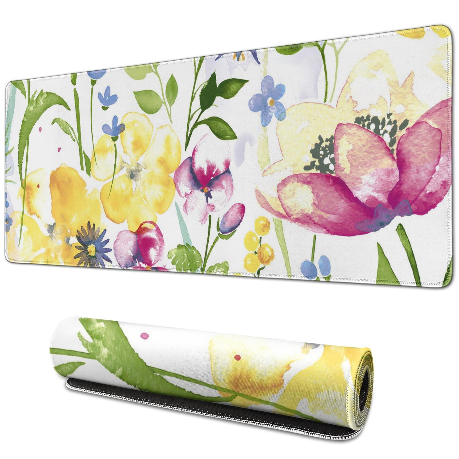 XL Gaming Mouse Pad with Beautiful Flowers & Cute Anime Design - Large ...