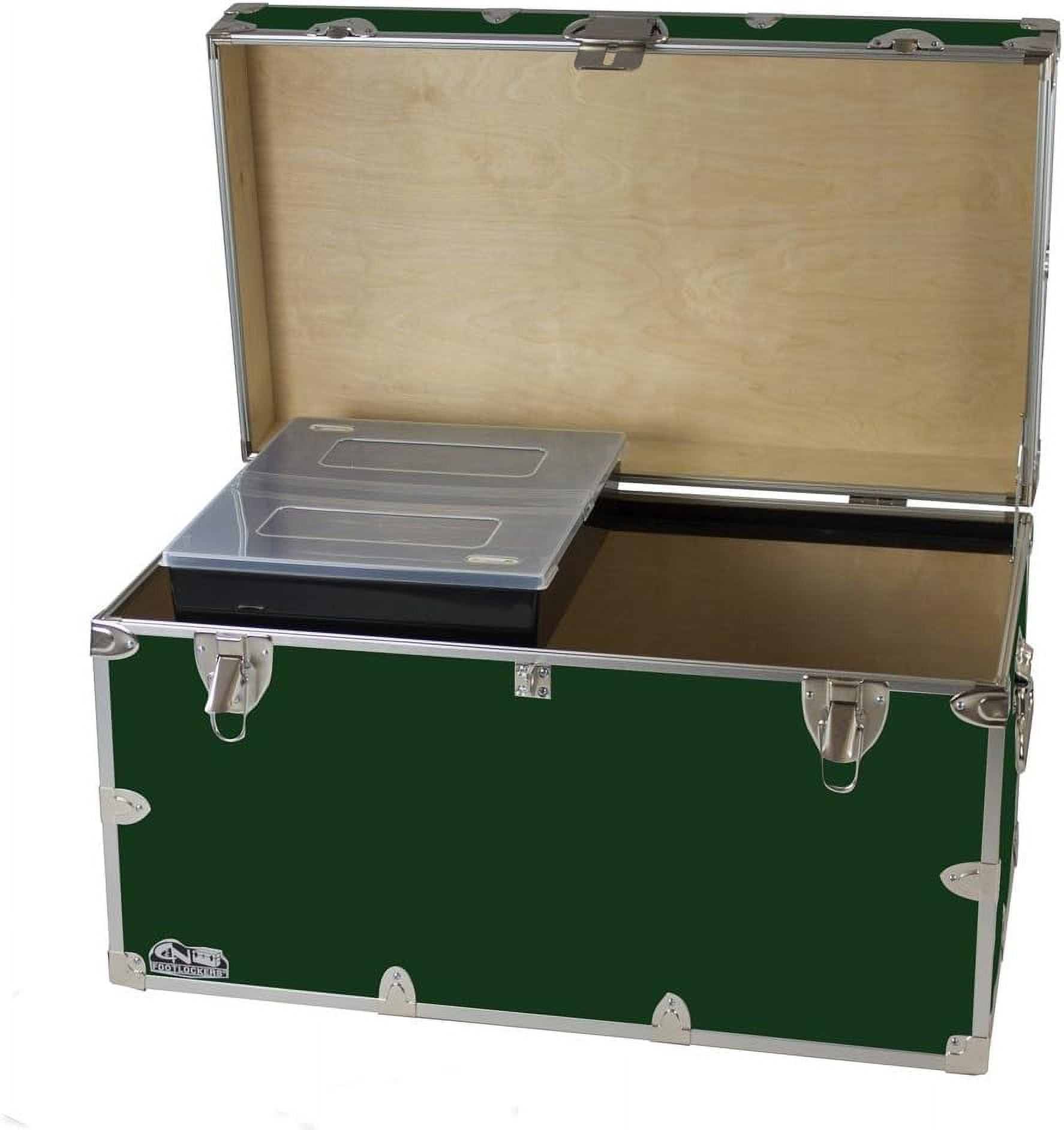 XL Graduate Storage Truk w/Tray Made i the STEEL Footlocker for College ...