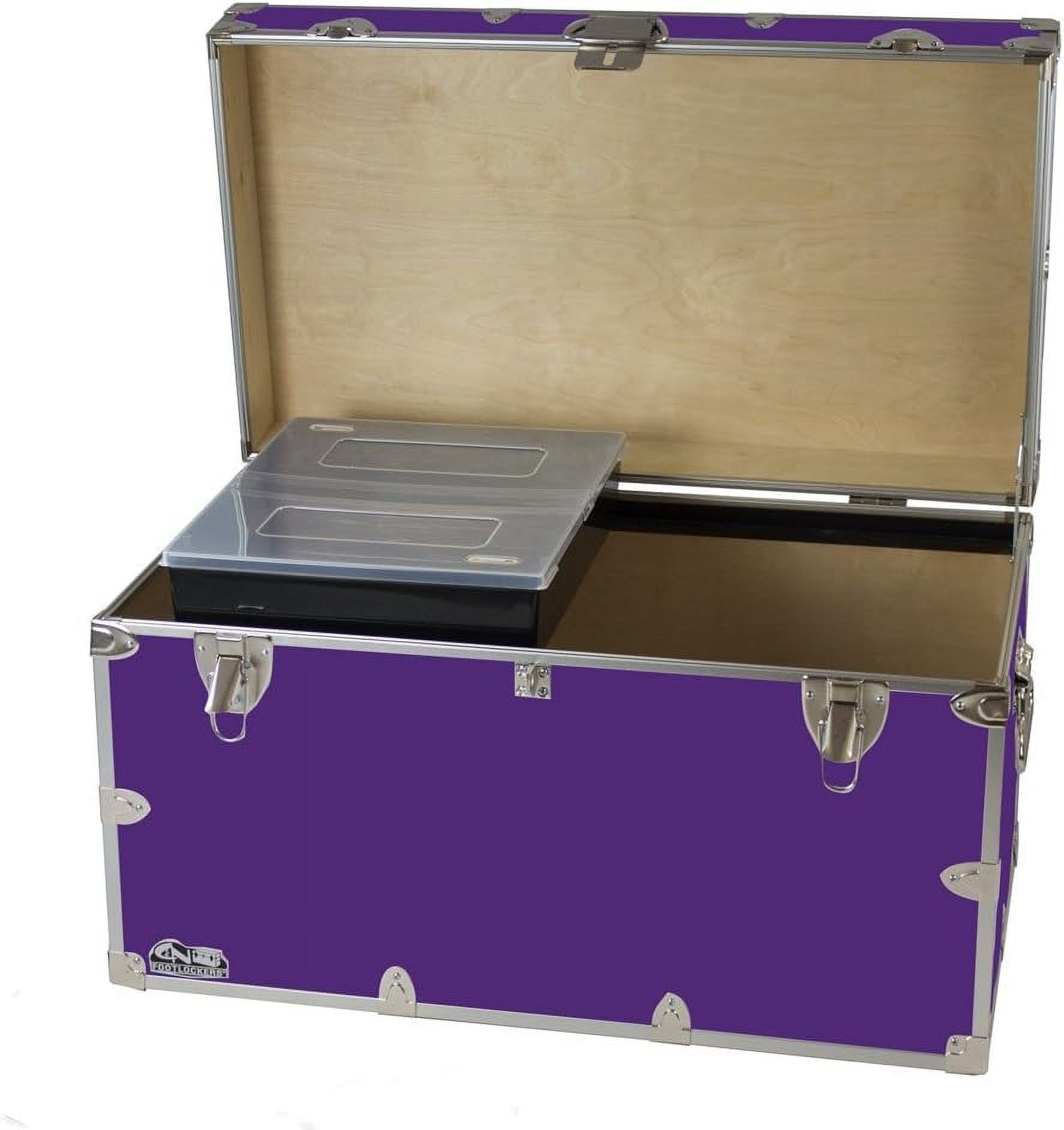 XL Graduate Storage Truk w/Tray Made i the STEEL Footlocker for College ...