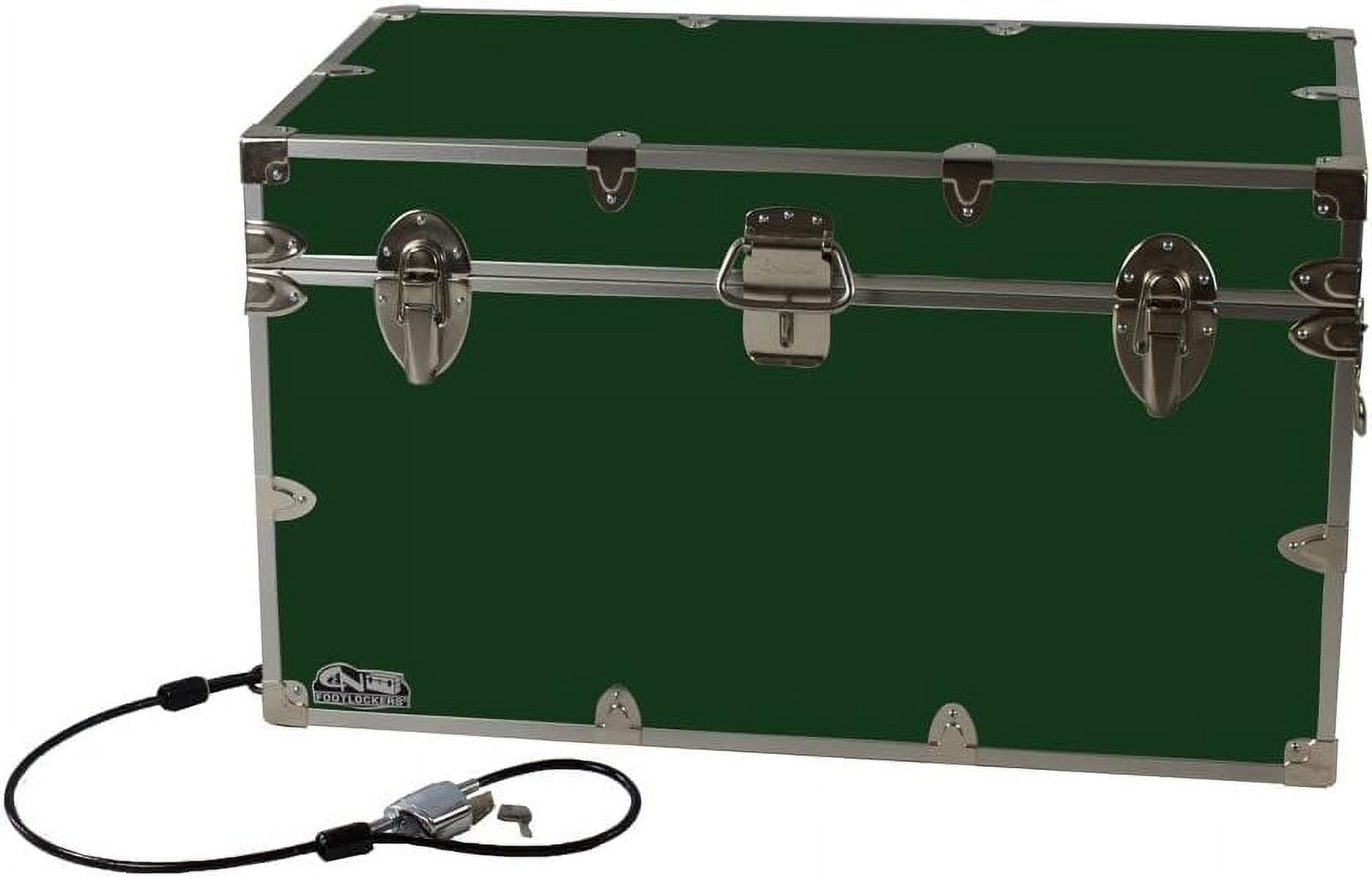 XL Graduate Storage Trunk w/Cable Lock Made in the STEEL Footlocker for ...