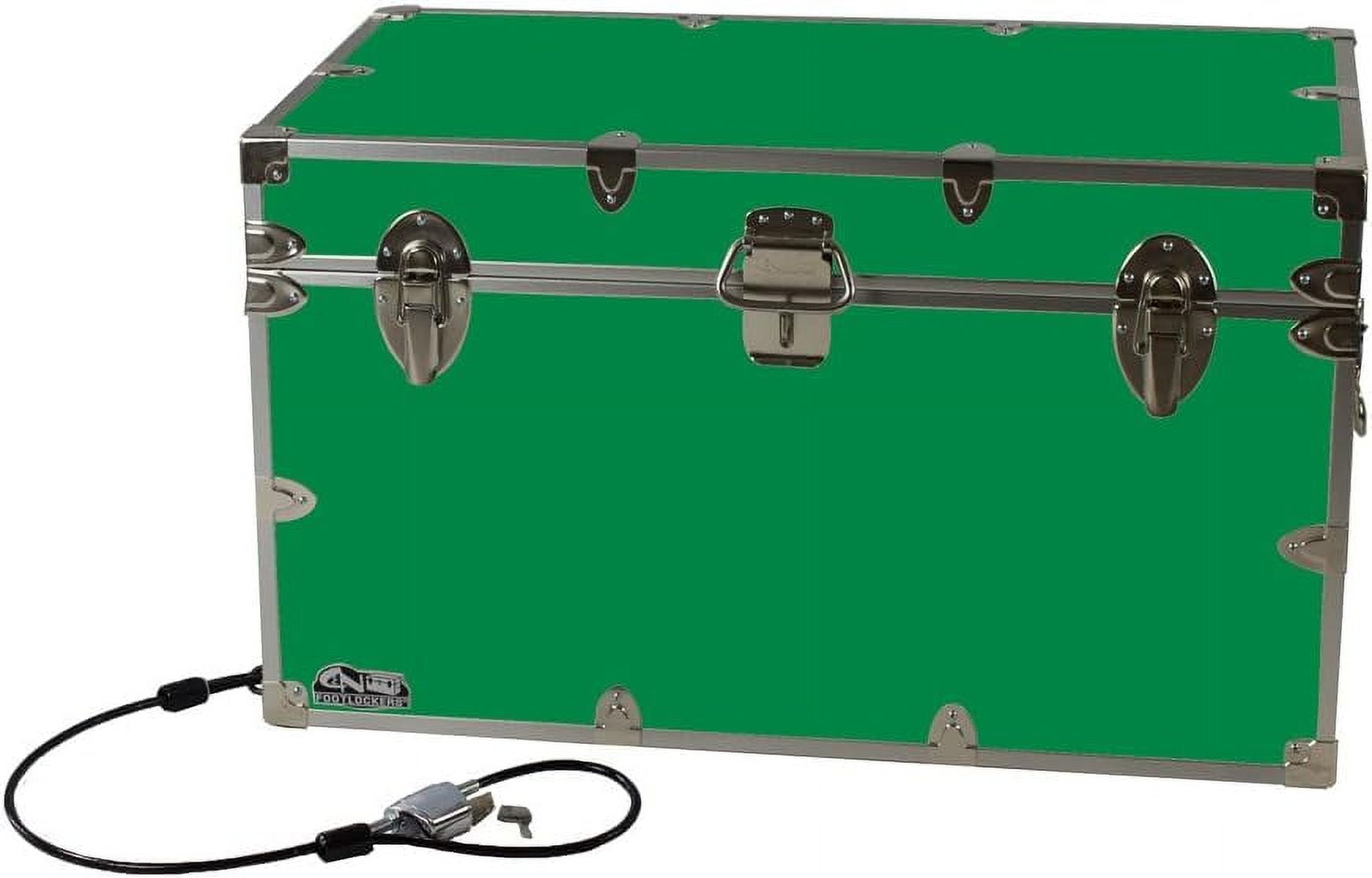 XL Graduate Storage Trunk w/Cable Lock Made in the STEEL Footlocker for ...