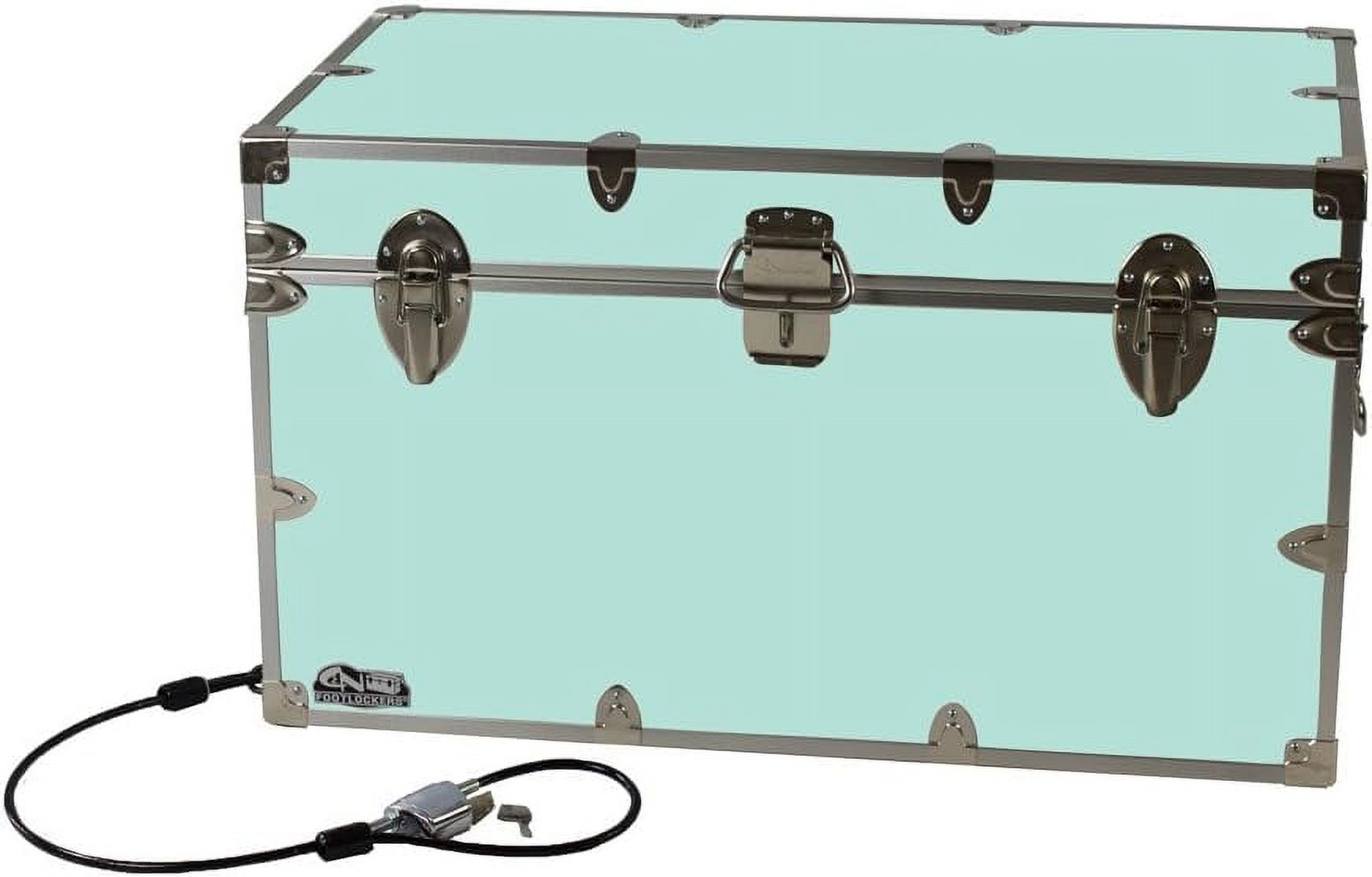 XL Graduate Storage Trunk w/Cable Lock Made in the STEEL Footlocker for ...