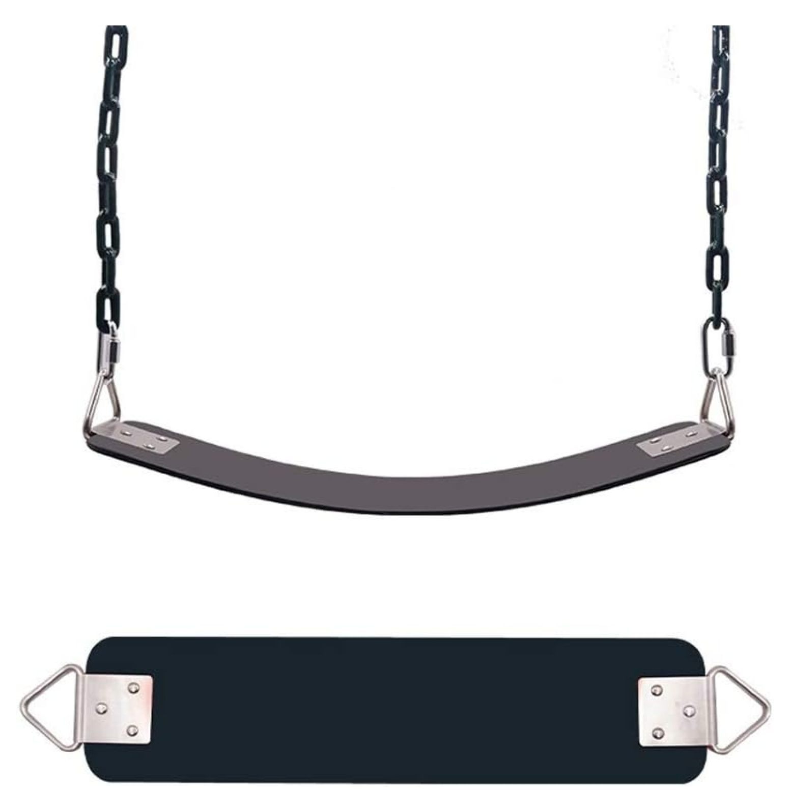 XL- Heavy Duty Seat Set Chain Plastic Coated, for Kids & Adults with ...