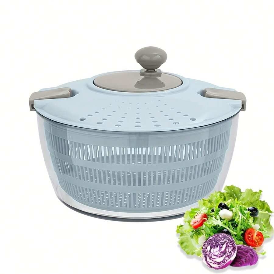 XL High-Speed Salad Spinner - 5-in-1 Kitchen Multi-Tool: Lettuce Dryer ...