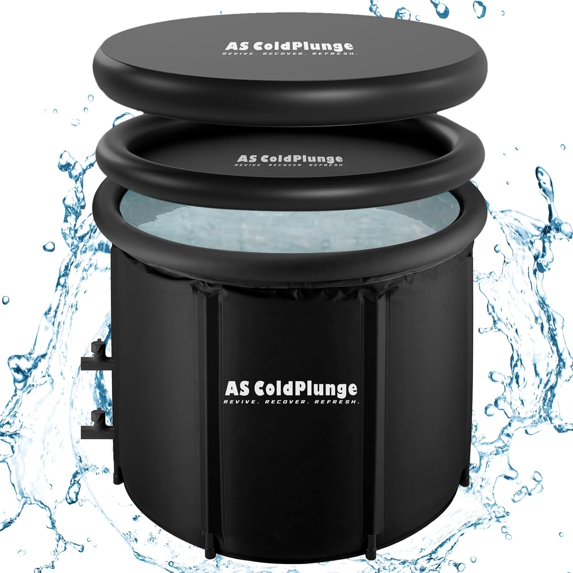 XL Ice Bath Tub for Cold Plunge, Portable Ice Pod with Lid & Cover ...