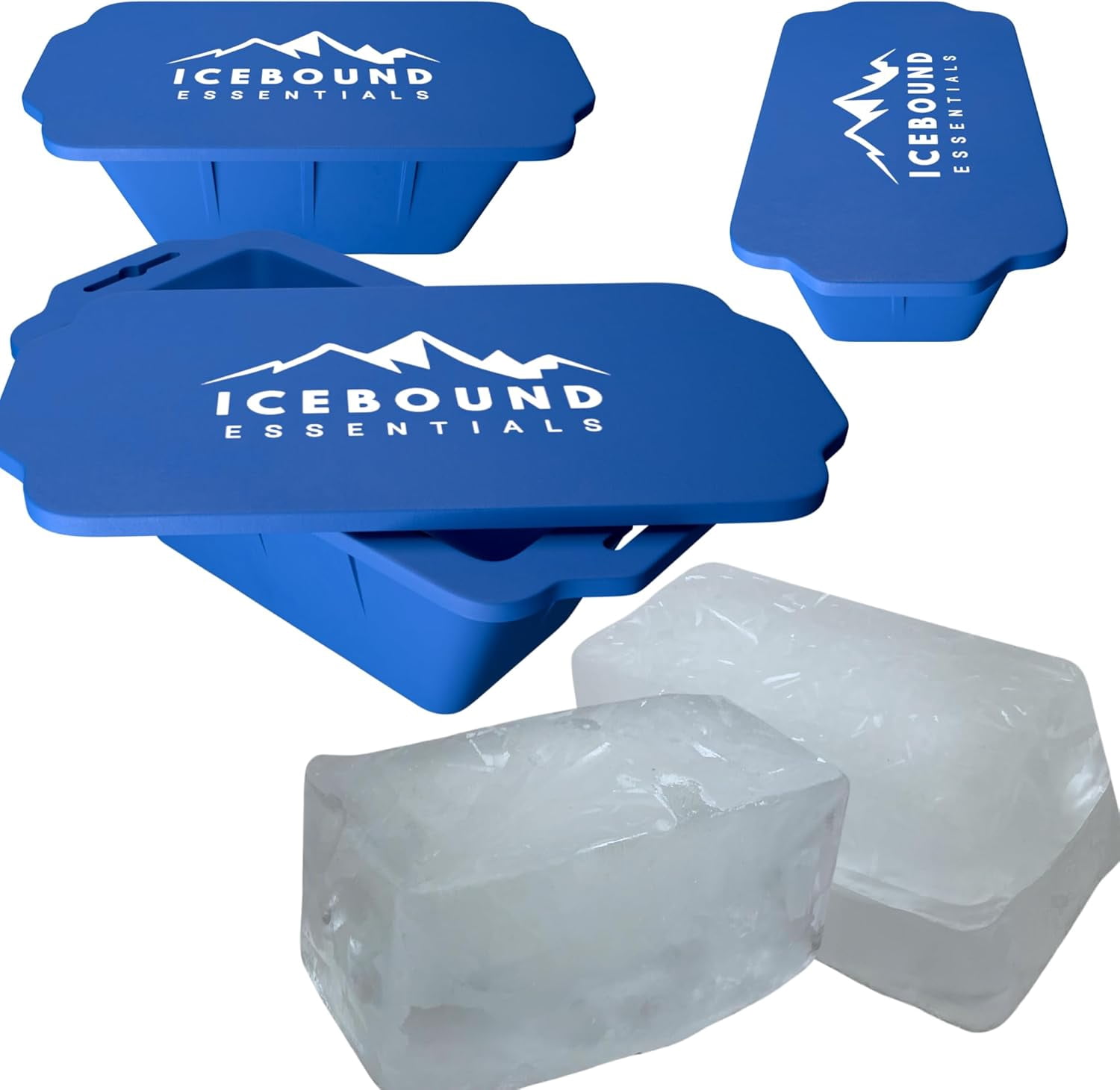 XL Ice Block Molds for Cold Plunge - 3-pack makes 12LB Ice - Silicone ...