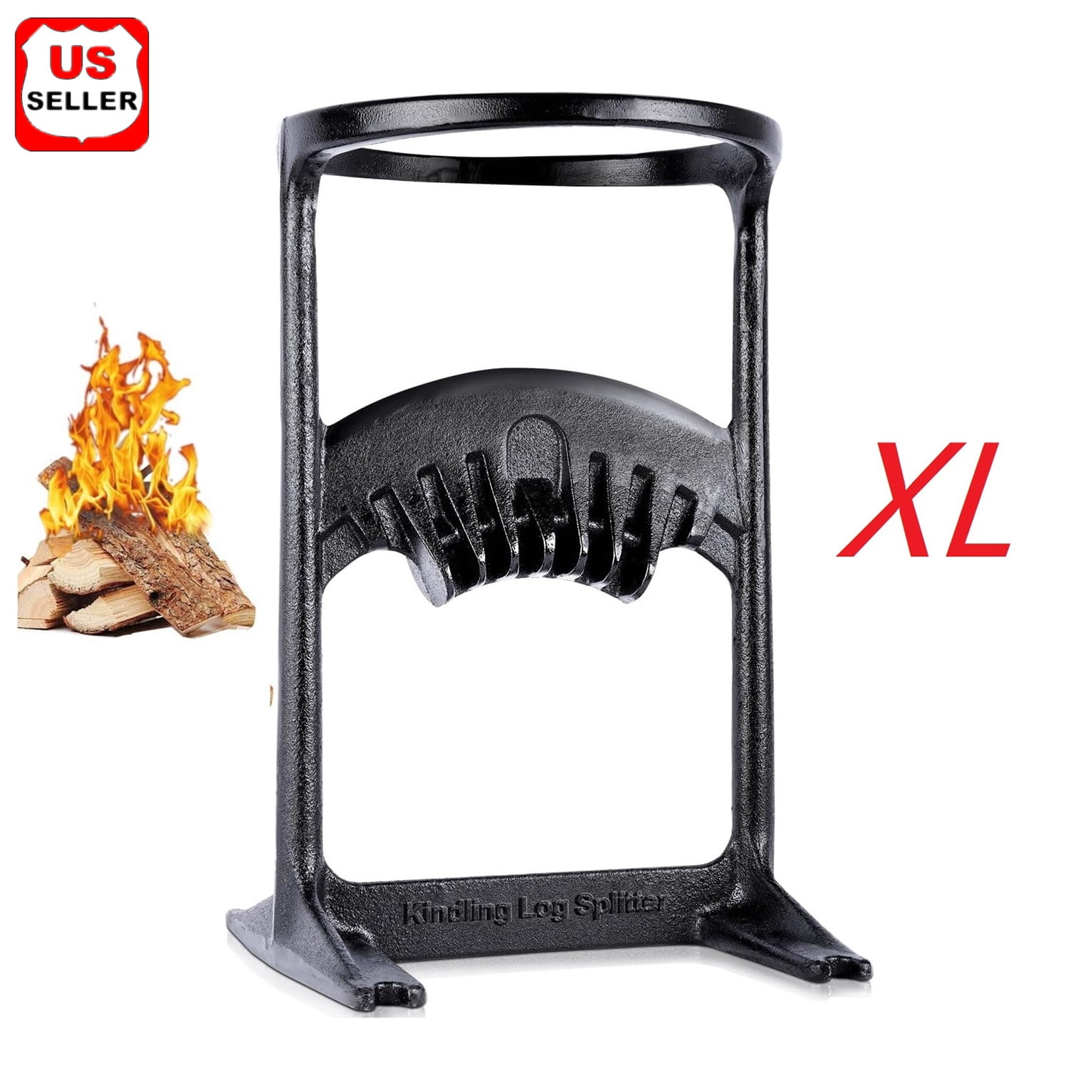 XL Kindling Splitter, Carbon Steel X Large Manual Log Splitter 17"X 10 ...