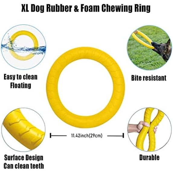 XL Large Indestructible Dog Toys, Dog Chew Toys for Aggressive Chewers ...