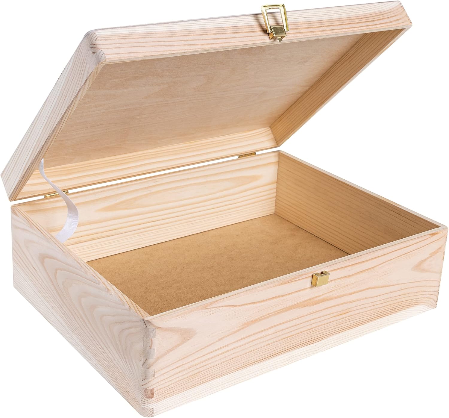XL Large Wooden Keepsake Box Storage Box | 15.8x11.8x5.5in (+-0.5 ...