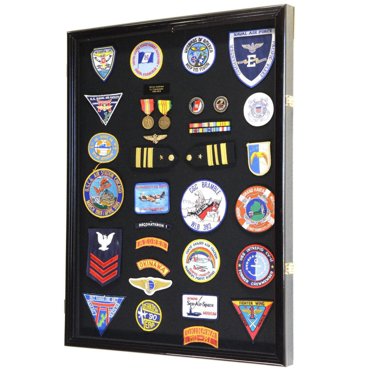 HomeWetBar Personalized Navy Flag Display Case for Veterans, Wooden ...
