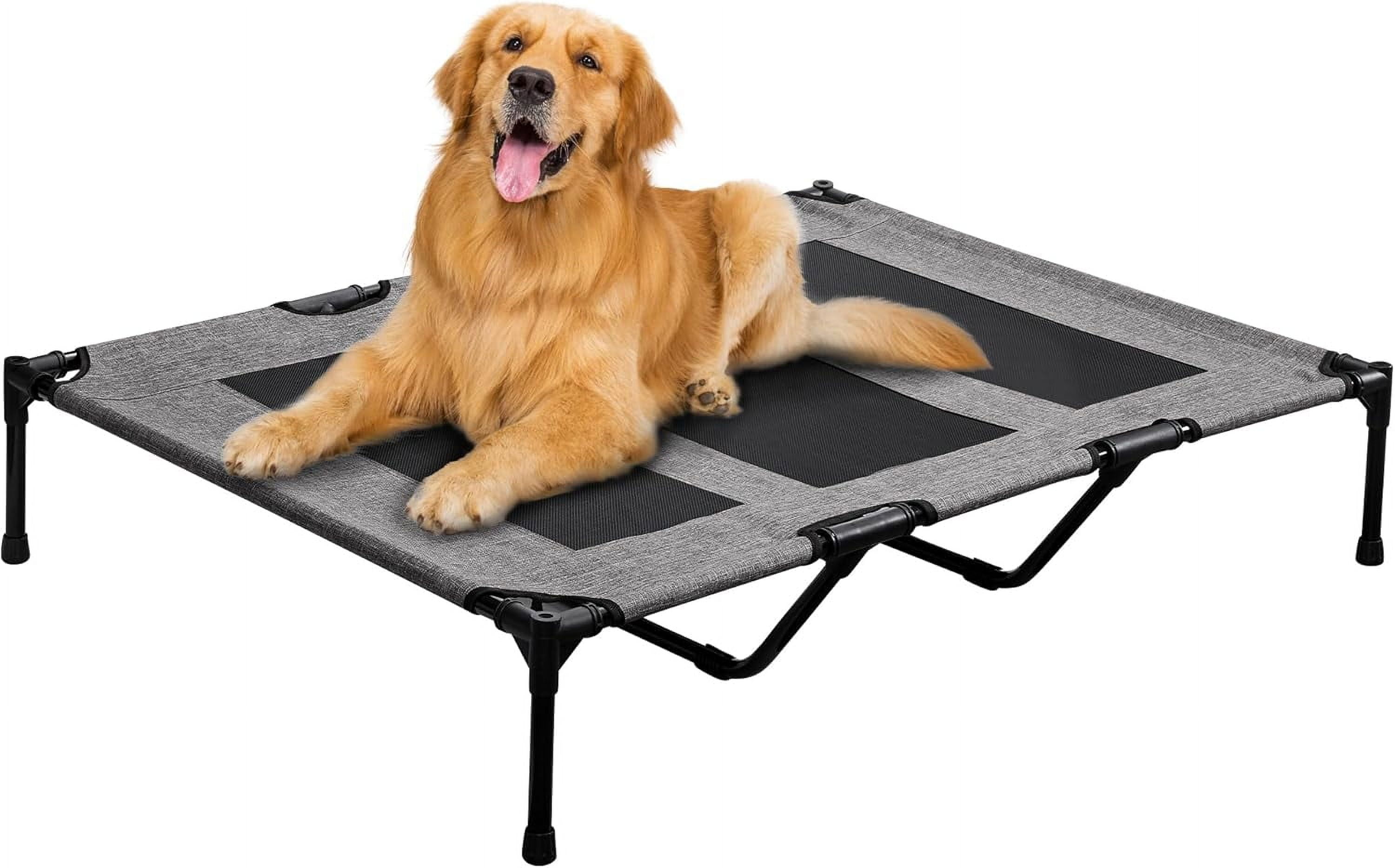 XL Outdoor Dog Bed, Elevated Dog Bed with Durable Oxford Fabric ...