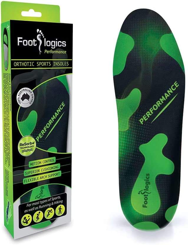 (XL) Performance Full-Length Orthotic Shoe Insoles with Built-in Raise ...